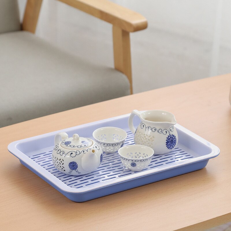 1Pc Double Layer Dish Cup Storage Trays Household ... – Grandado