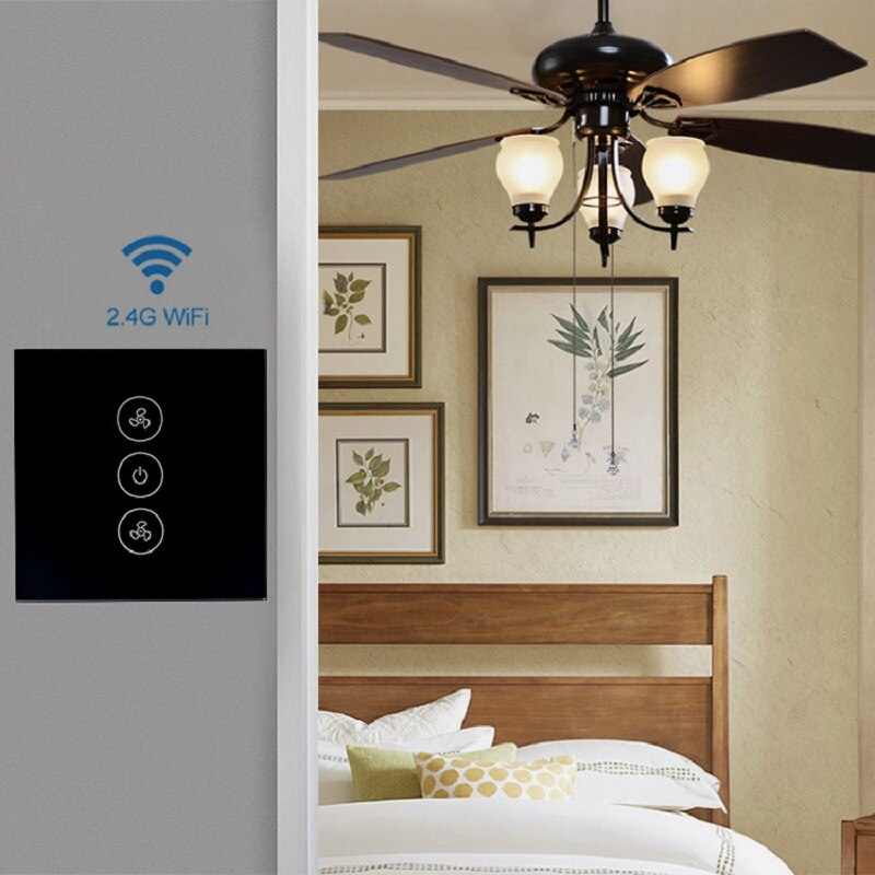 Tuya Wifi Fan switch Remote control Stepless speed... – Grandado