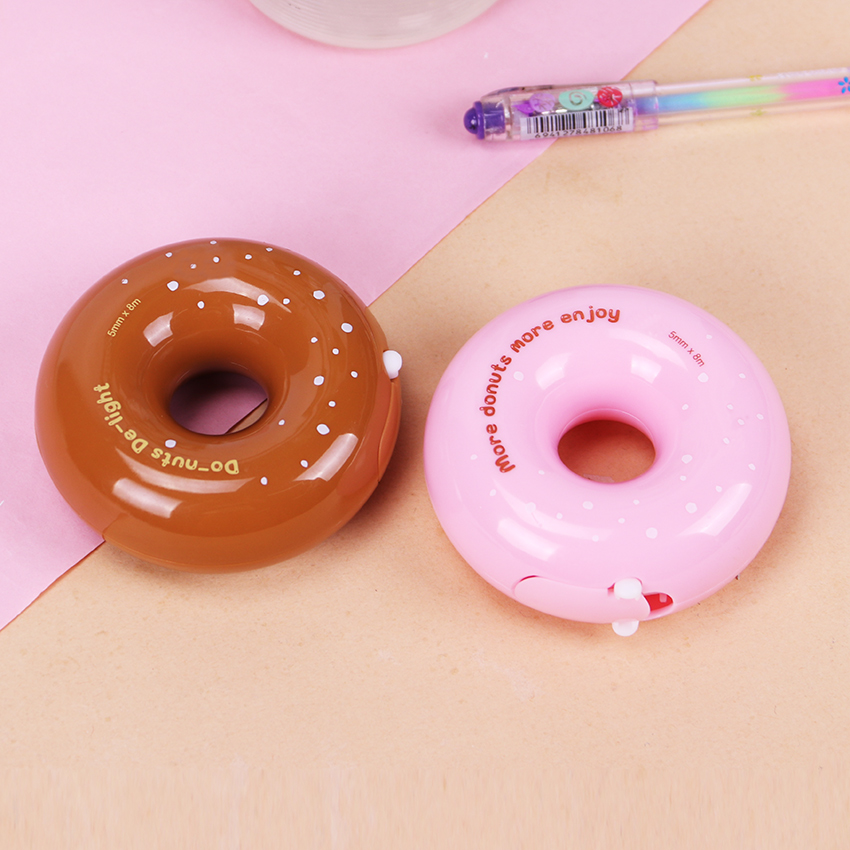 1PC Sweet Donut Correction Tapes White Sticker Sta... – Grandado