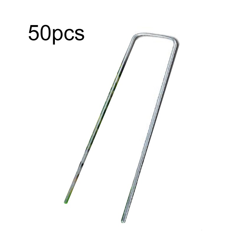 50Pcs/Set Artificial Grass Turf U Pins Metal Galva... – Grandado