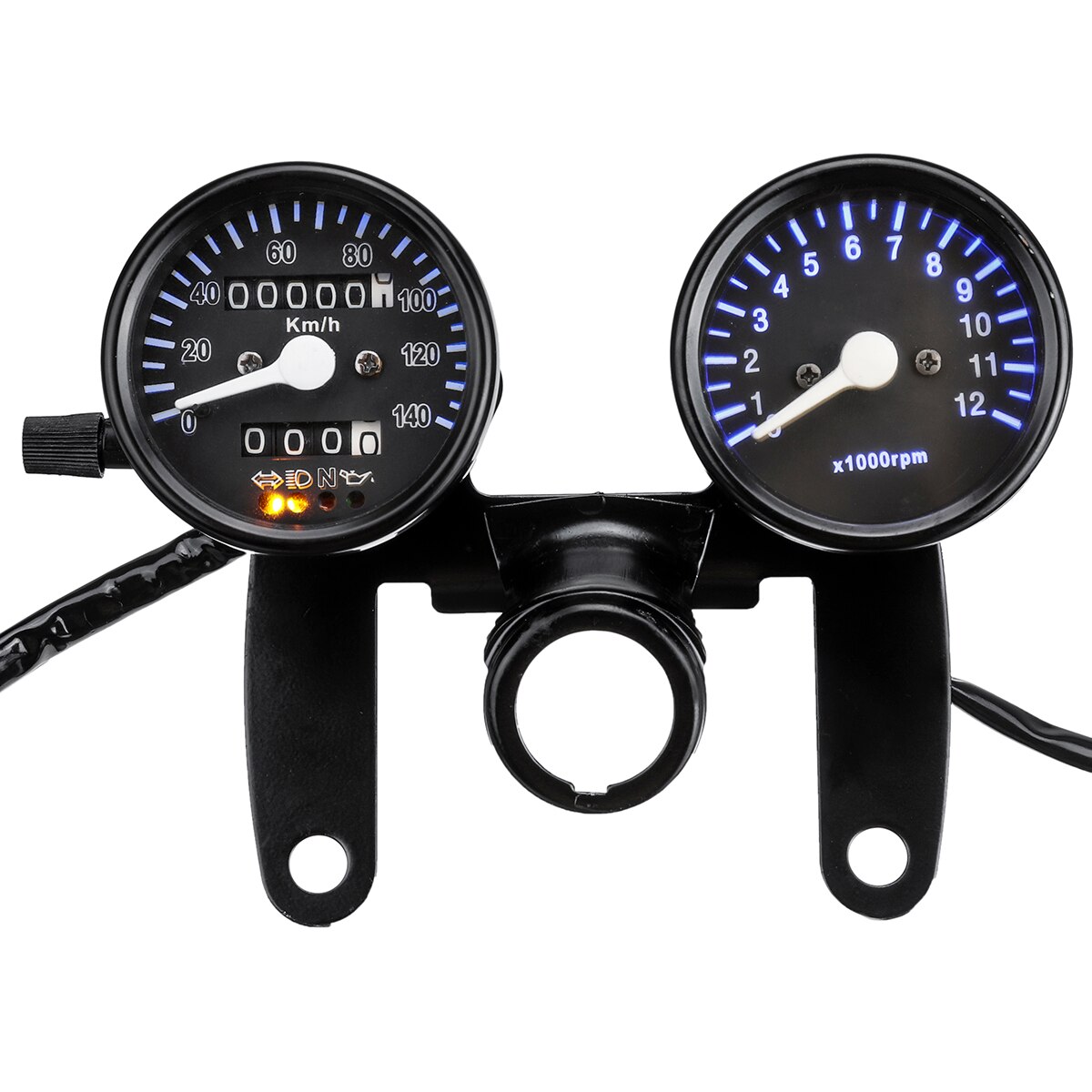 12V Motorrad Dual Messgerät 13000 RPM Tachometer K... – Grandado