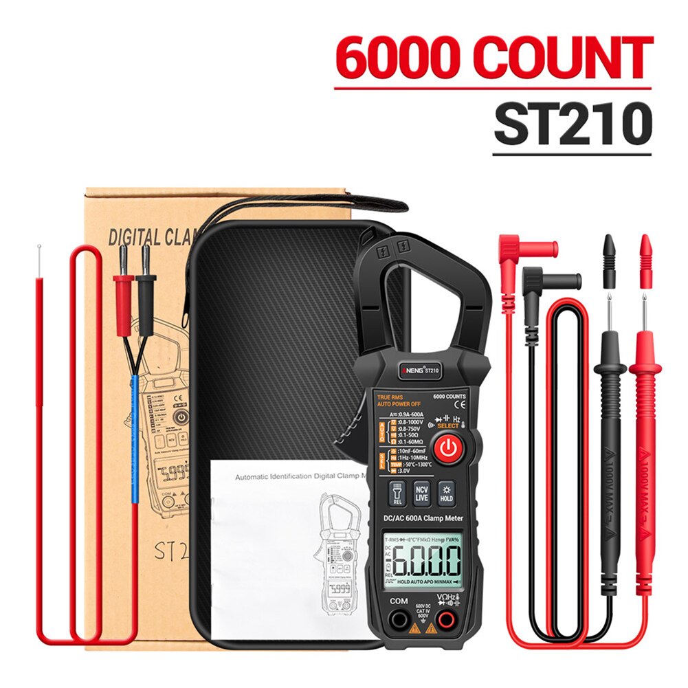 ANENG ST210 Digital Multimeter Clamp Meter DC/AC 6... – Vicedeal