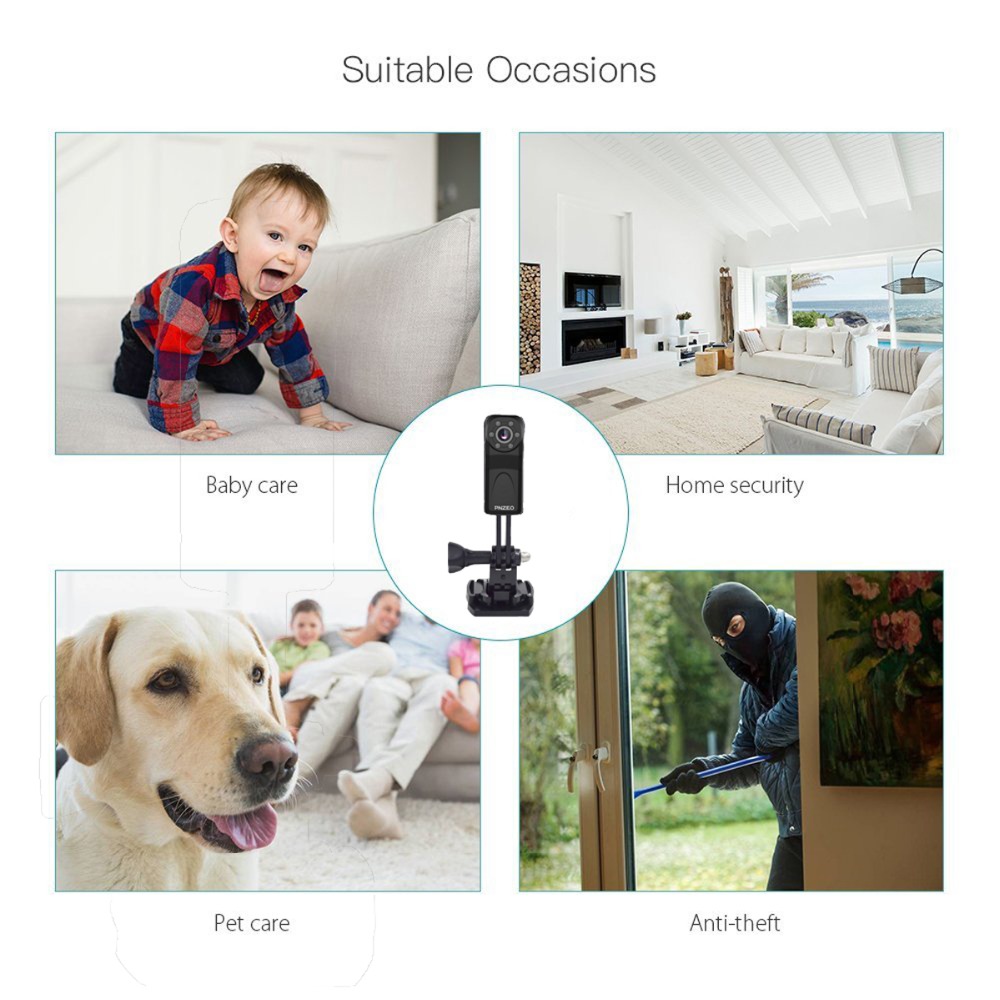 PNZEO PD6 Mini Camera 1080P HD IR Night-Vision Rec... – Vicedeal