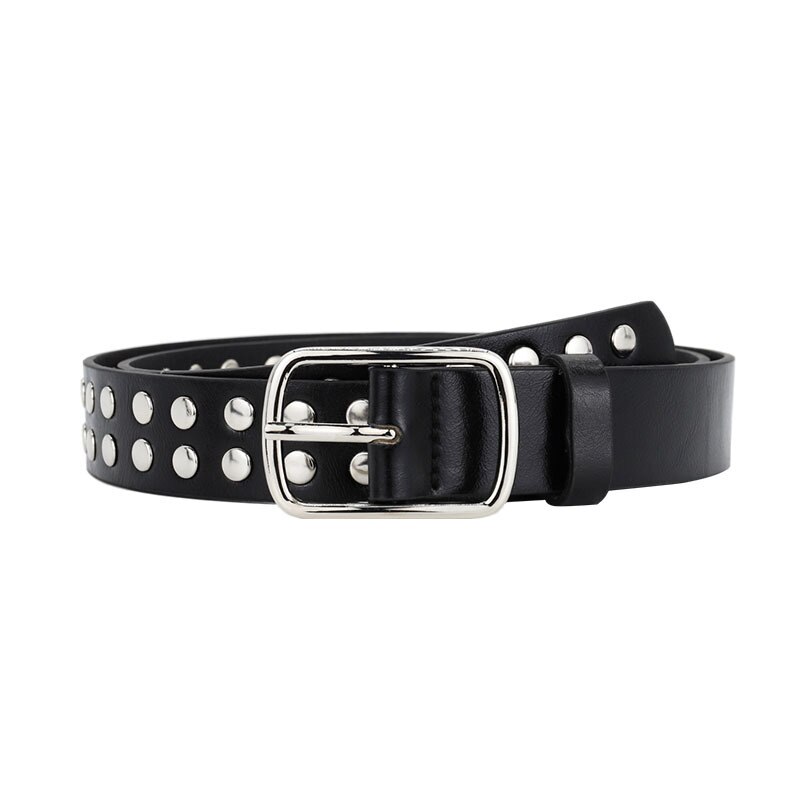 Unisex Women Men Rivet Studded Belt Vintage Faux L... – Vicedeal