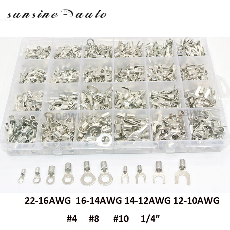 720pcs Non-insulated Ring Fork U-type Terminals As... – Grandado