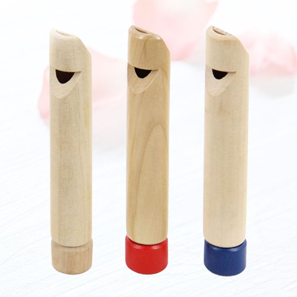 3PCS Children Wooden Whistles Voice Change Push-Pu... – Grandado