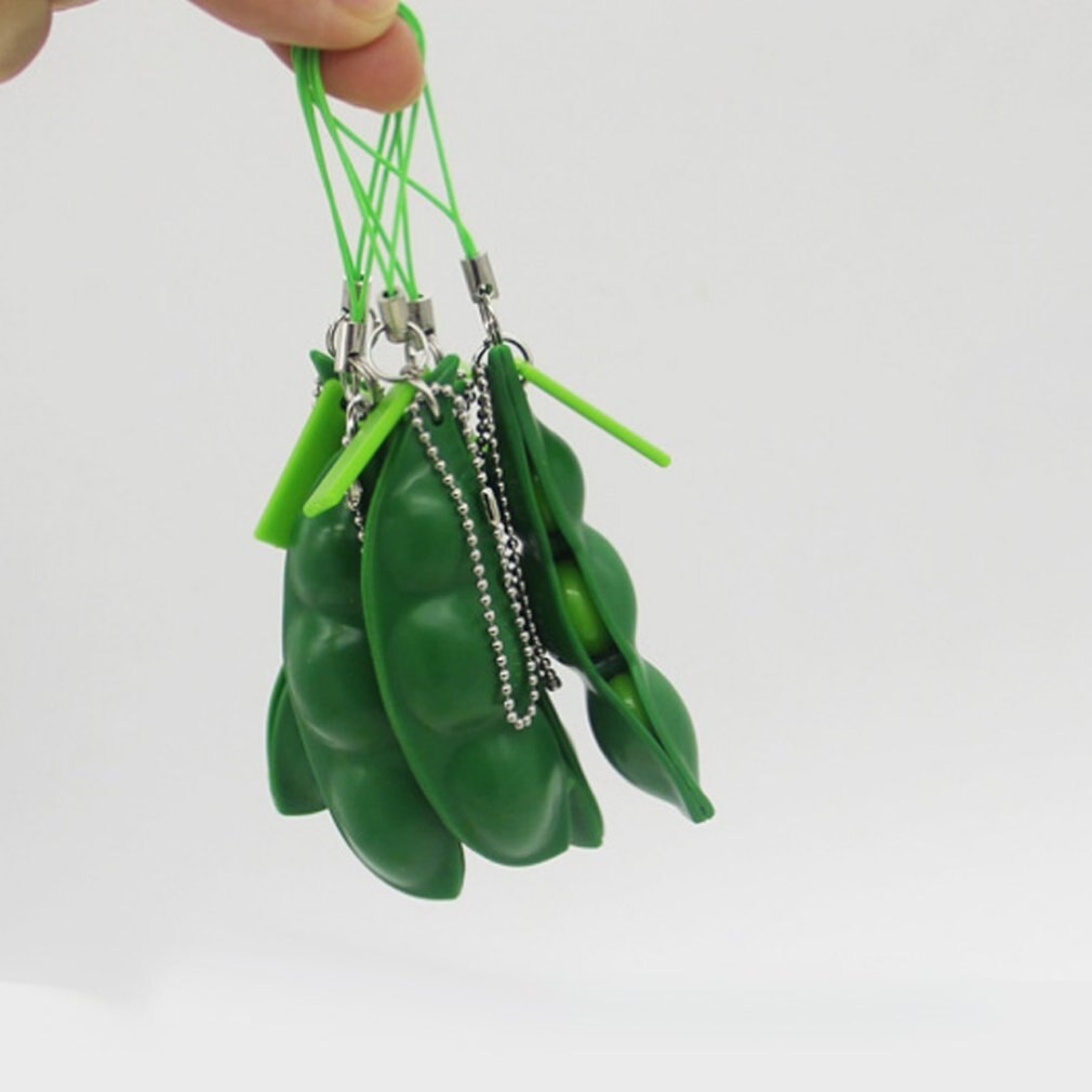 Squish Squeeze Toys Green Fun Beans Mini Pendants ... – Grandado