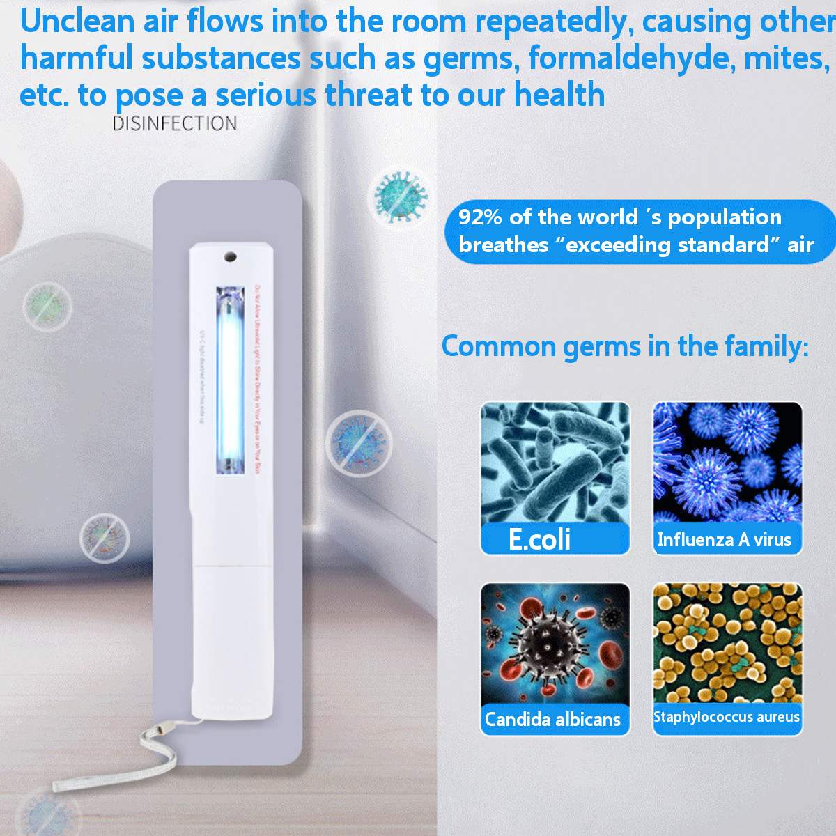 Handheld UV Disinfection Lamp - Ultra-UV UV Germic... – Grandado