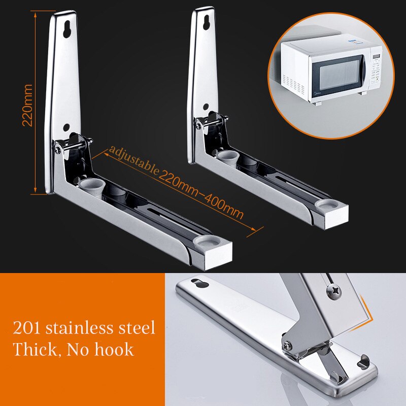 Rvs Verstelbare Magnetron Rek Muur gemonteerde Keu... – Vicedeal