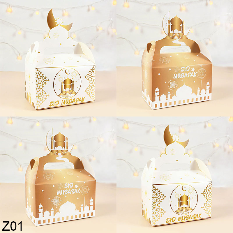 8pcs/set Eid Mubarak Cake Boxes Ramadan Candy Choc... – Grandado
