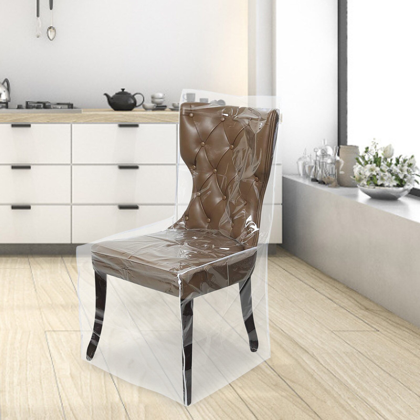 Dining Chair Plastic Covers Universal Clear Chairs... – Grandado
