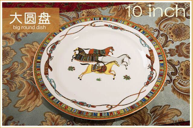 1pc 10 Inch European-Style Bone China Ceramic Dinn... – Grandado