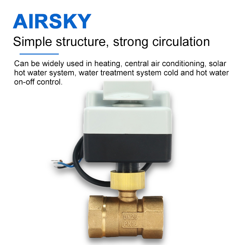 Brass Motorized Ball Valve 3 way 2 way Control Ele... – Grandado