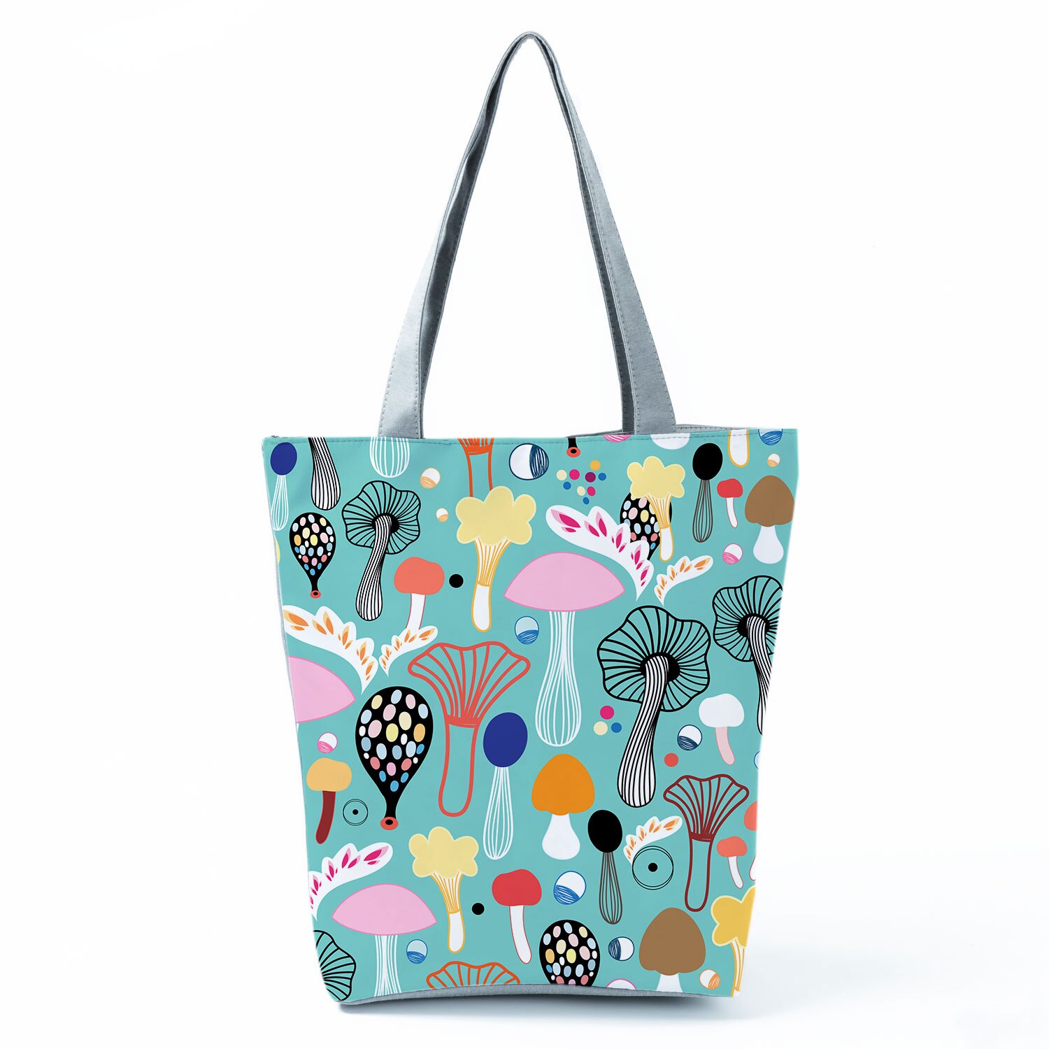 Mushroom Printed Handbag High Capacity Foldable Ou... – Grandado