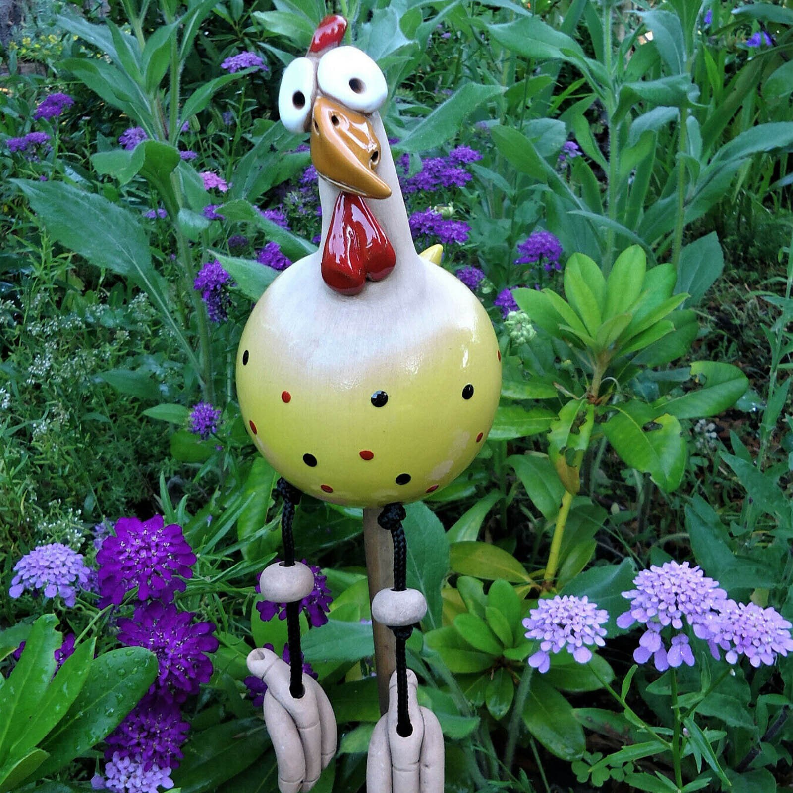 Decor Chicken Garden Plug Hen Rooster Hens Bird Ed... – Grandado