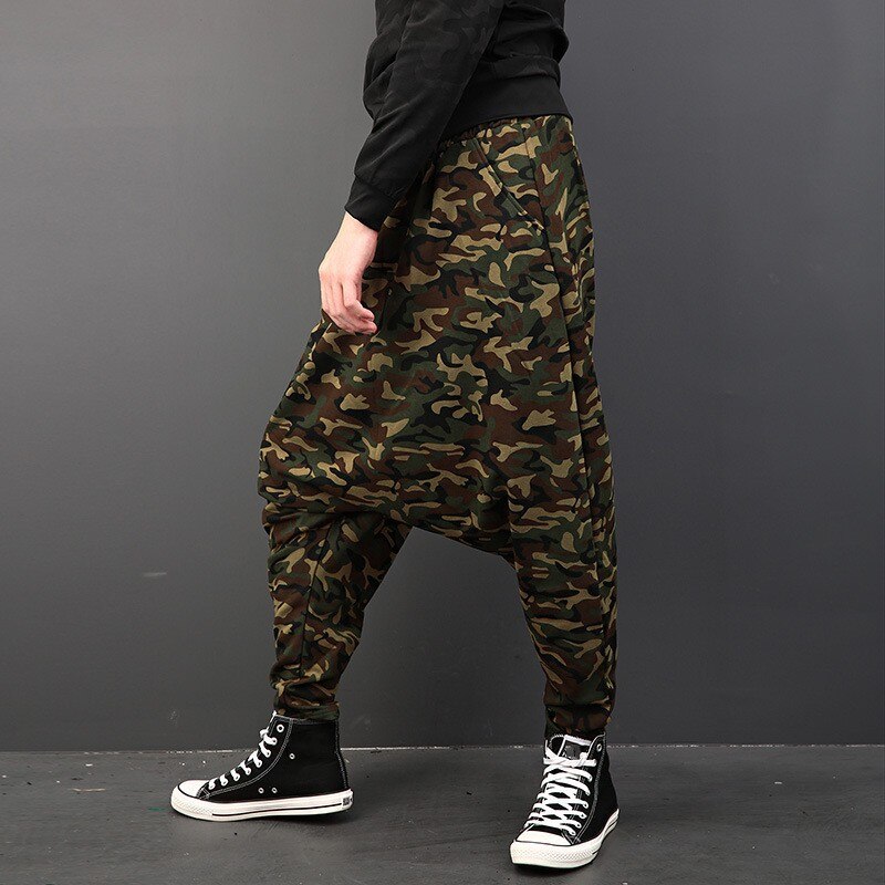 Korean Style Mens Streetwear Loose Hip Hop Camoufl... – Grandado