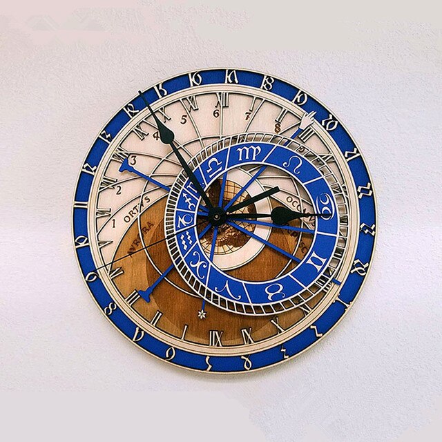 3D Wall Clock Astronomical Antique Style for Home ... – Grandado