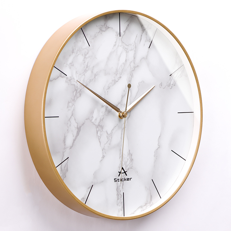 Nordic Marmer Grote Wandklok Luxe Moderne Klok Mec... – Grandado