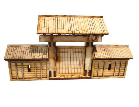 Japanese Style Architecture Castle Wooden Scene 28... – Grandado