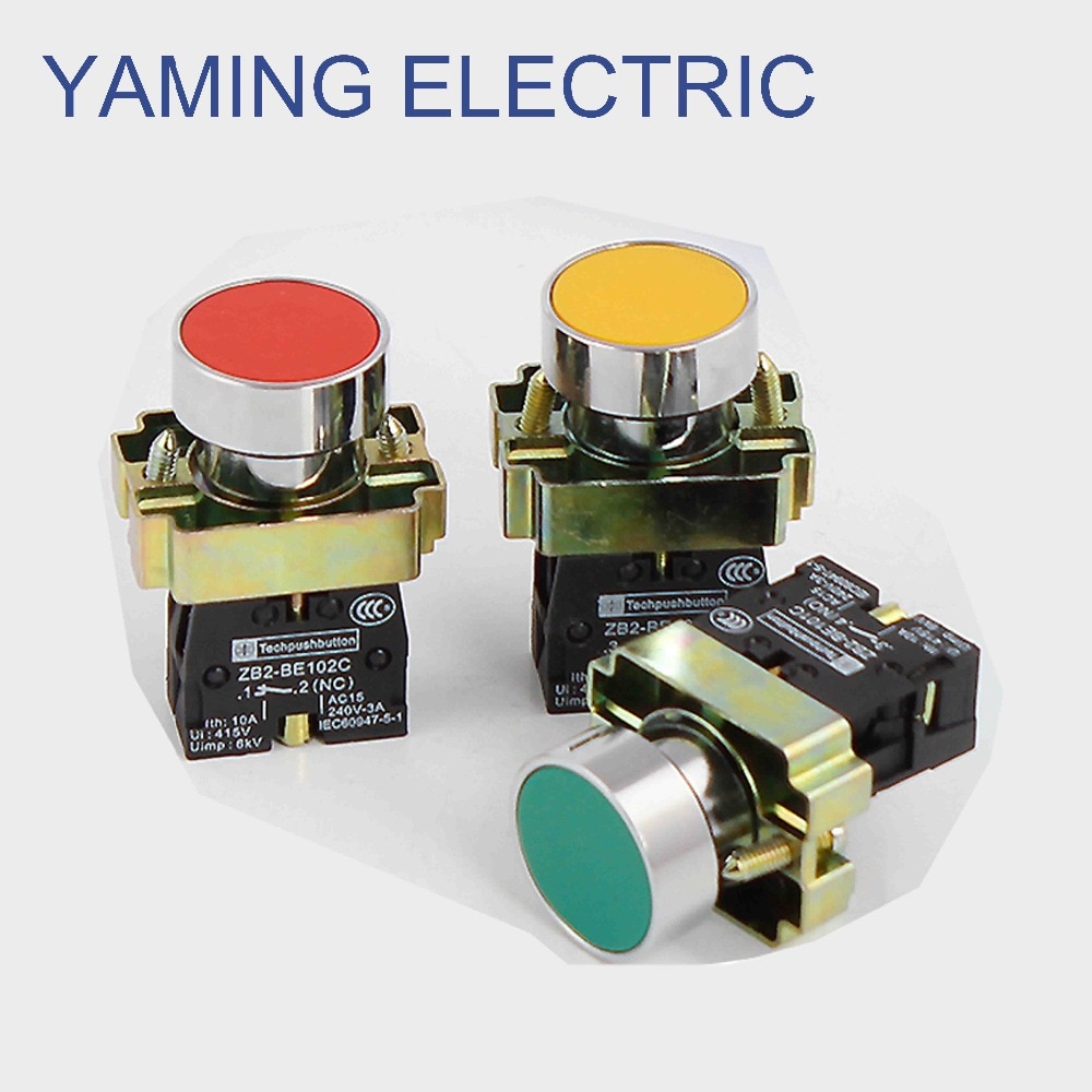 P47 Momentary Push button switch 22mm 10A 240V~3A ... – Grandado