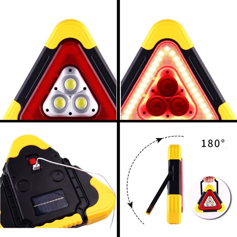 Multi Function Triangle Warning Sign Car LED Work ... – Grandado