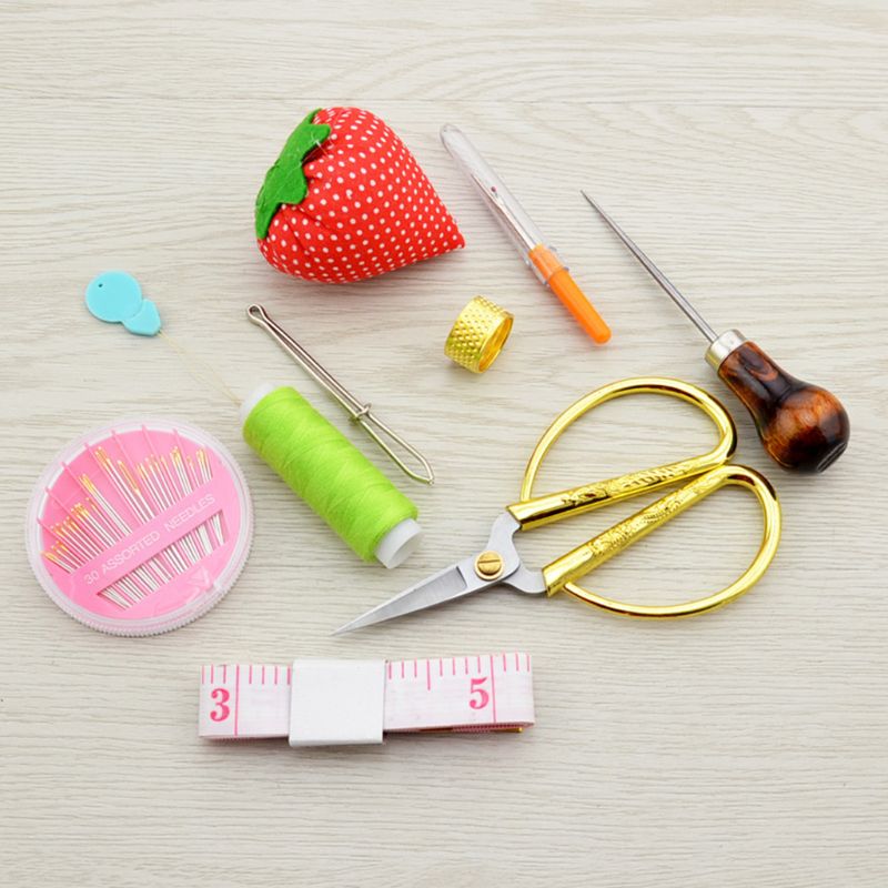 24 Colors Portable Sewing Thread Needles Tools Kit... – Grandado