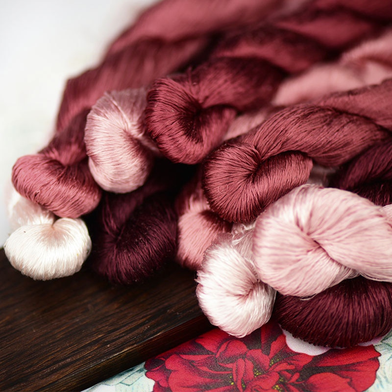 1pcs 100% silk thread hand embroidery embroider cr... – Vicedeal
