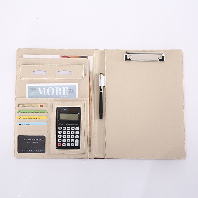 A4 Leather Clipboard File Folder Multi-function Fo... – Grandado