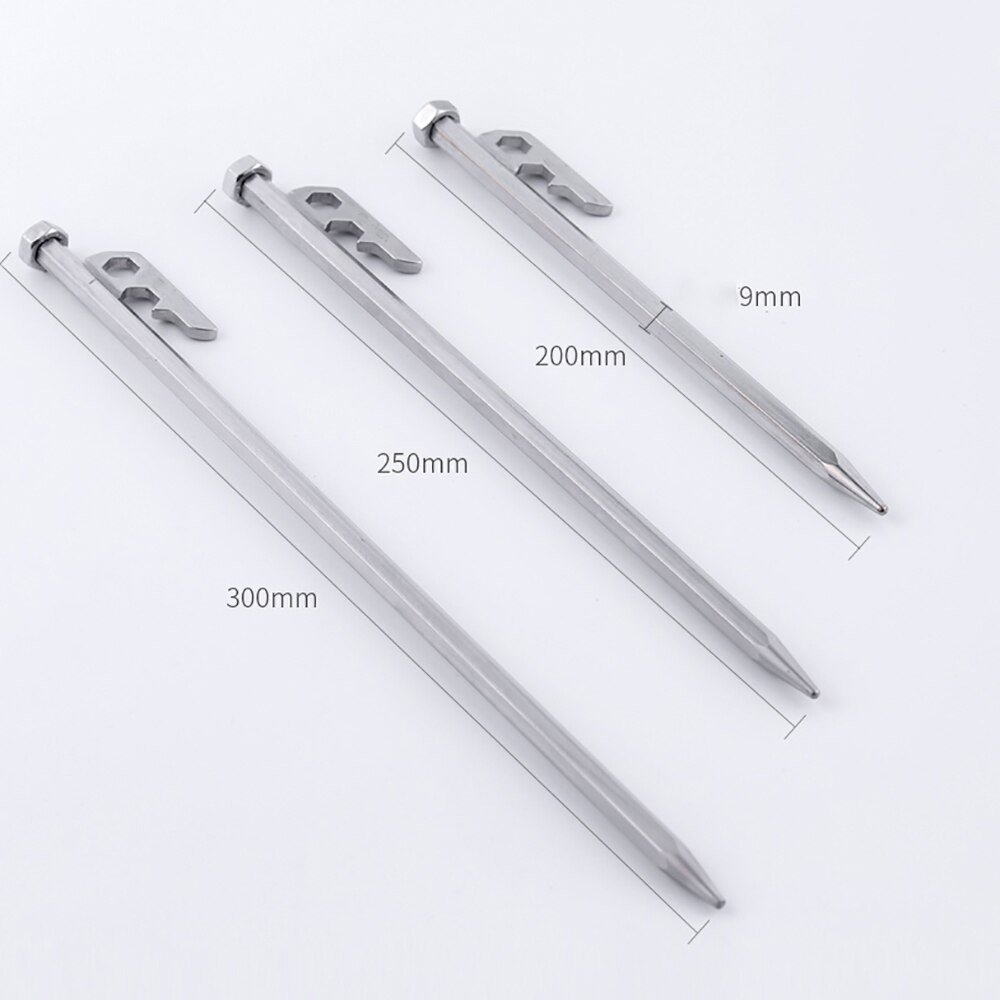 4pcs Tent Pegs Stainless Steel Camping Tent Nails ... – Vicedeal