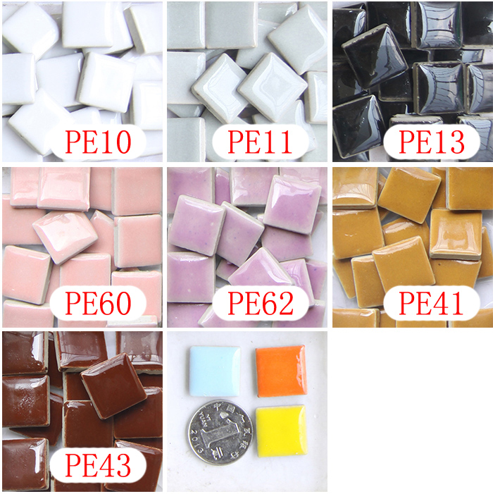 200 gram/44 pcs 20 X 20mm Square Ceramic Mosaic Ti... – Vicedeal