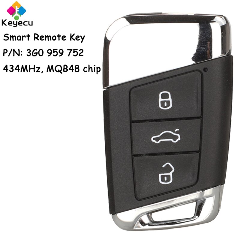 KEYECU Smart Remote Car Key With 3 Buttons 434MHz ... – Grandado