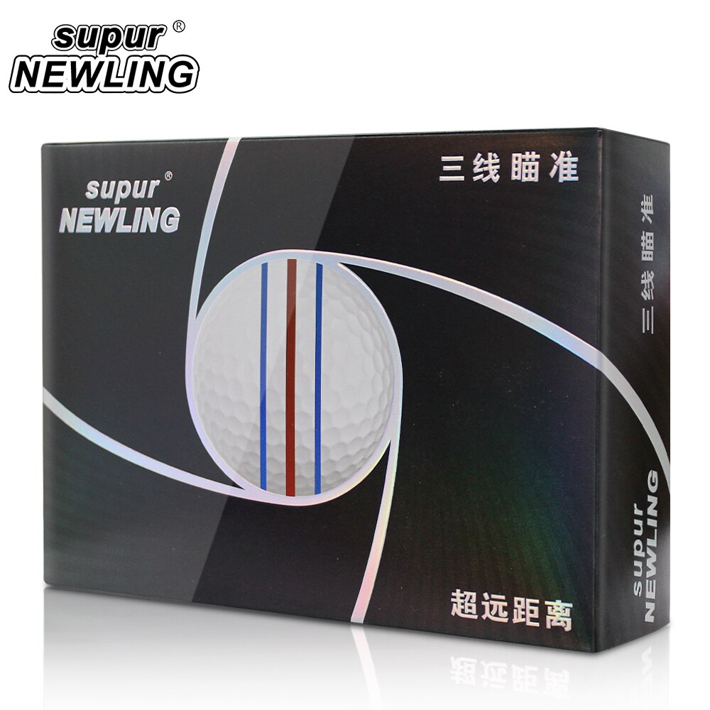 1 Box Supur NewlLing Golf Balls 12 pcs Triple Line... – Grandado
