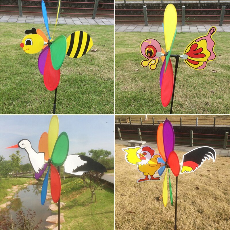1Pc Cute 3D Large Animal Bee Windmill Wind Spinner... – Grandado