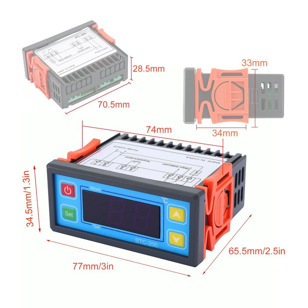 STC-200 + Digitale Controle Temperatuur Microcompu... – Vicedeal