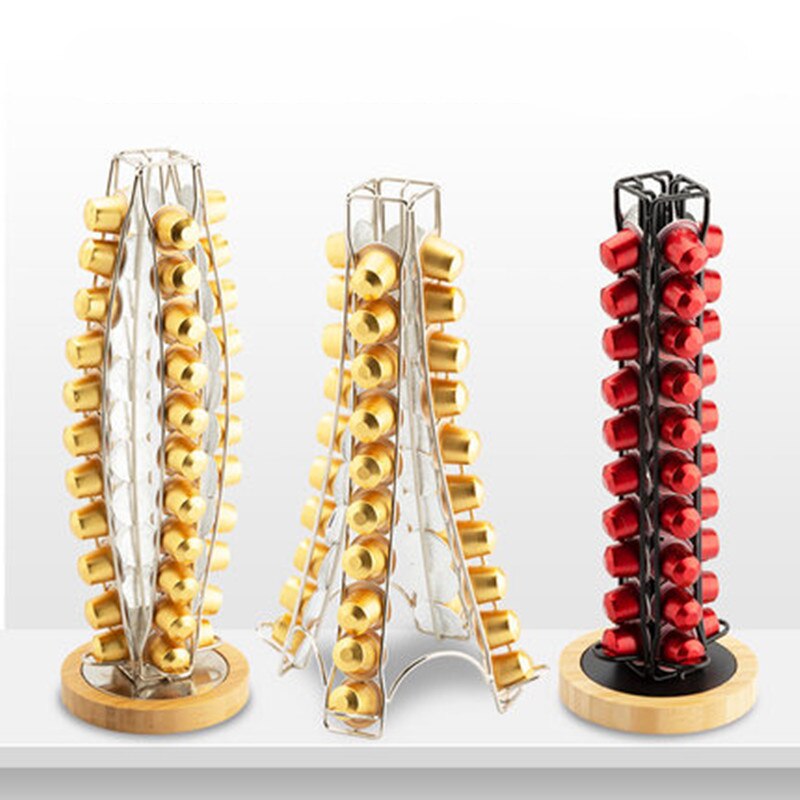 kaffee Pod Halter Mit Holz Basis Drehbare Überzug ... – Vicedeal