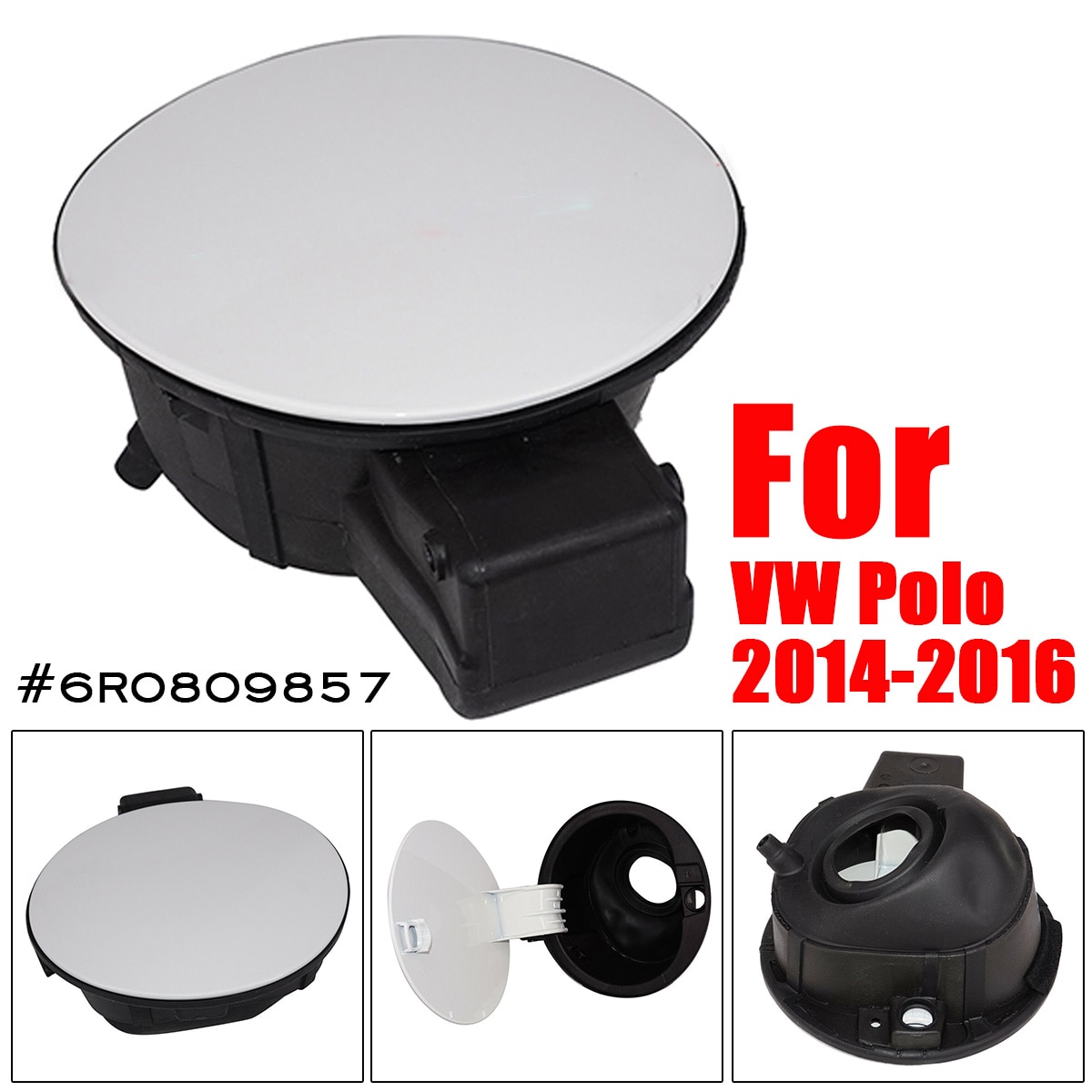 Silver Fuel Tank Cover Gas Cover Flap Door Fuel Fi... – Vicedeal