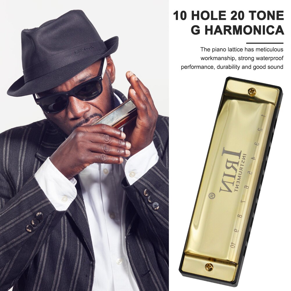 10-Hole 20-Note G Tuning Harmonica Diatonic Blues ... – Vicedeal