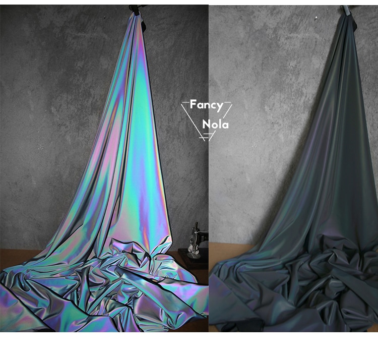 Iridescent Light Reflecting Fabric Gradient Lumino... – Grandado