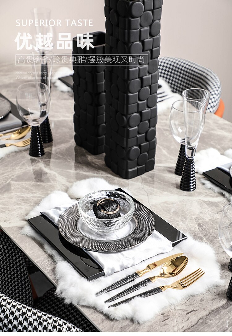 Luxury Silver Pineapple Trellis Glass Dinner Plate... – Grandado