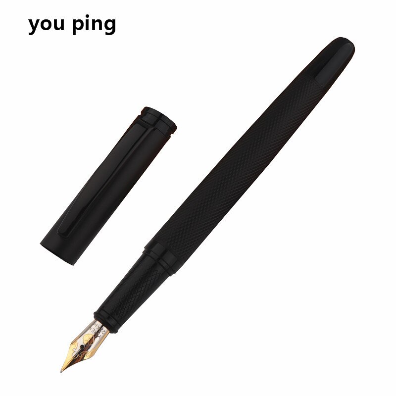 Luxury Pure Black Colour Fountain Pen Financial Of... – Vicedeal