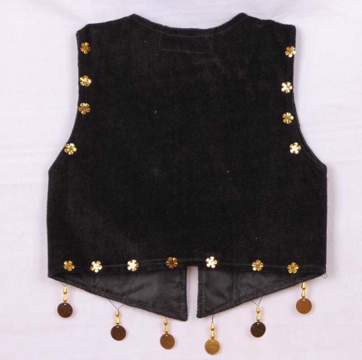 children embroidered dance costume girl vest uygur... – Vicedeal
