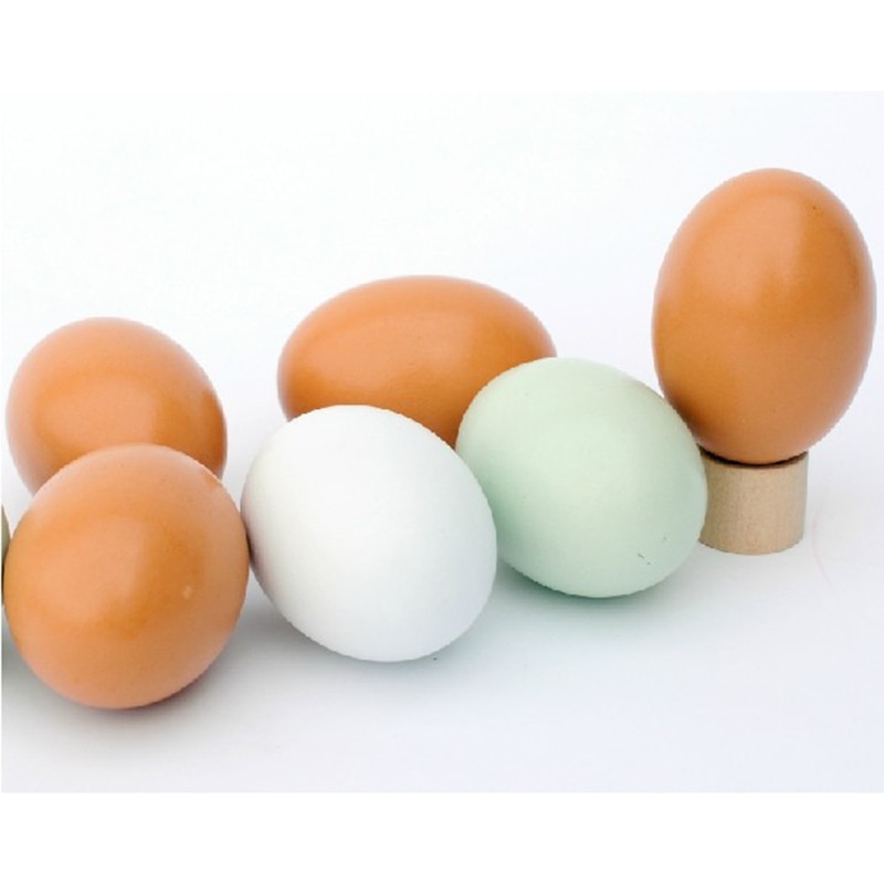 1Pcs DIY Emulation Wooden Eggs Pretend Play Kitche... – Vicedeal