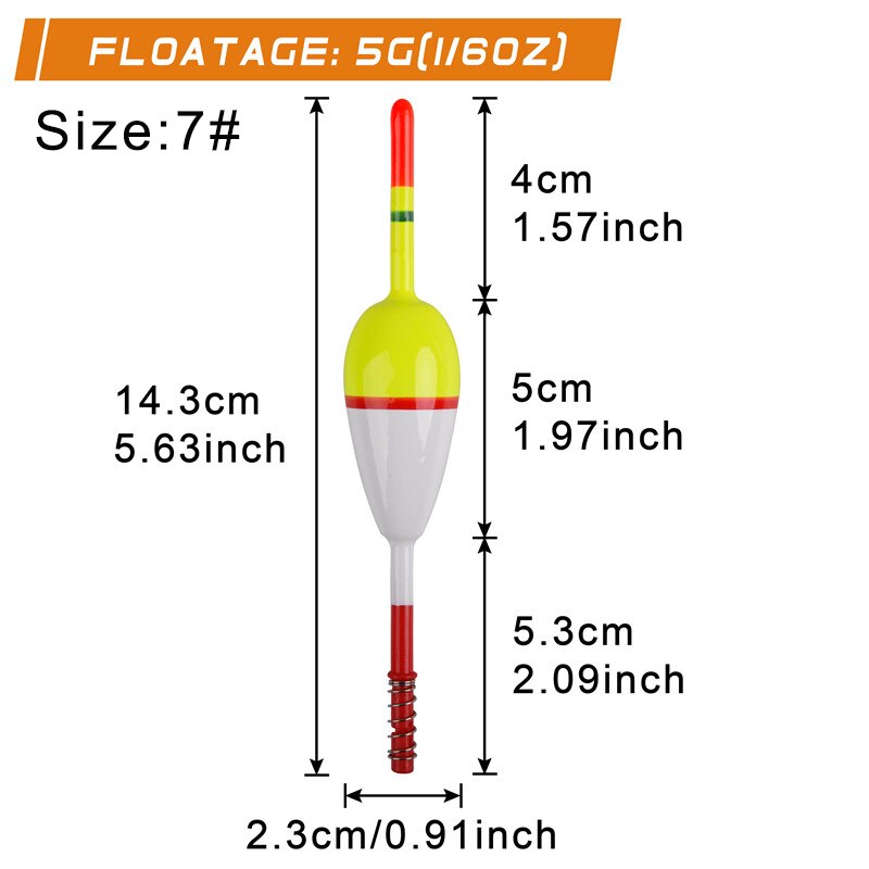 2Pcs Fishing Floats 5g slip bobber Barguzinsky Fir... – Vicedeal