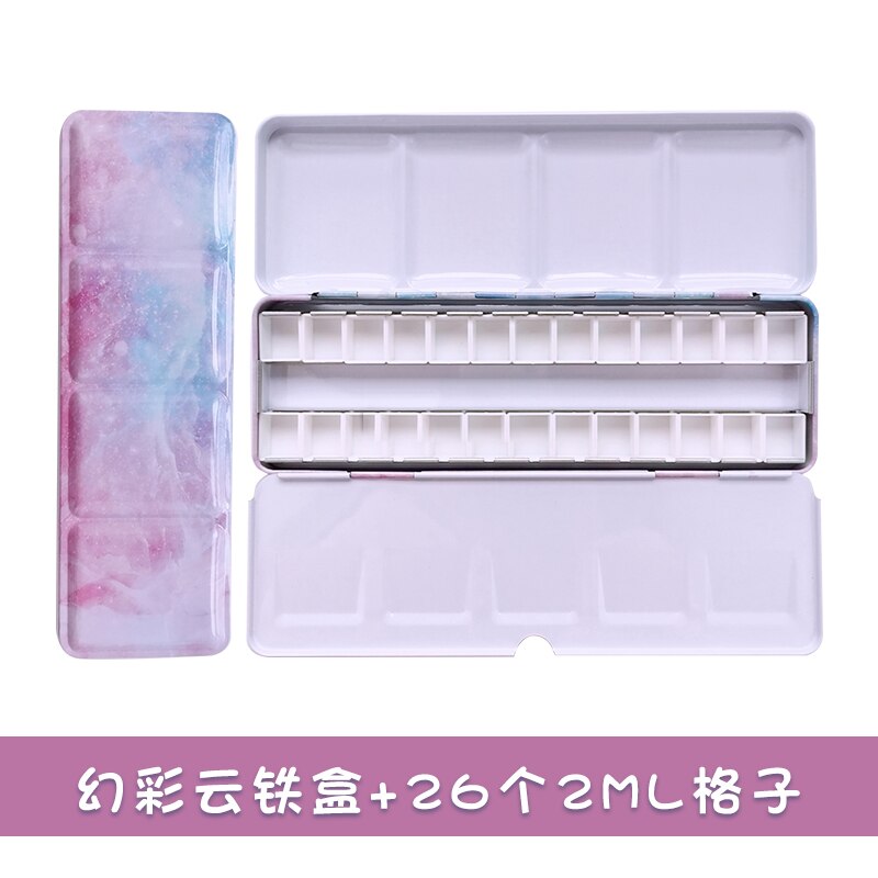 Starry Watercolor/Oil/ Acrylic Paints Tins Box Emp... – Vicedeal