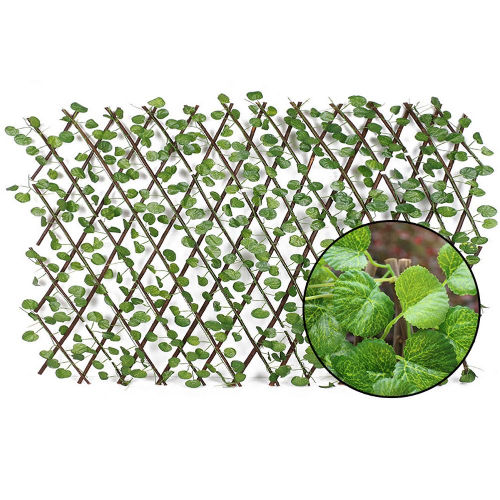 Artificial Rattan Garden Plant Fence Green Rattan ... – Grandado