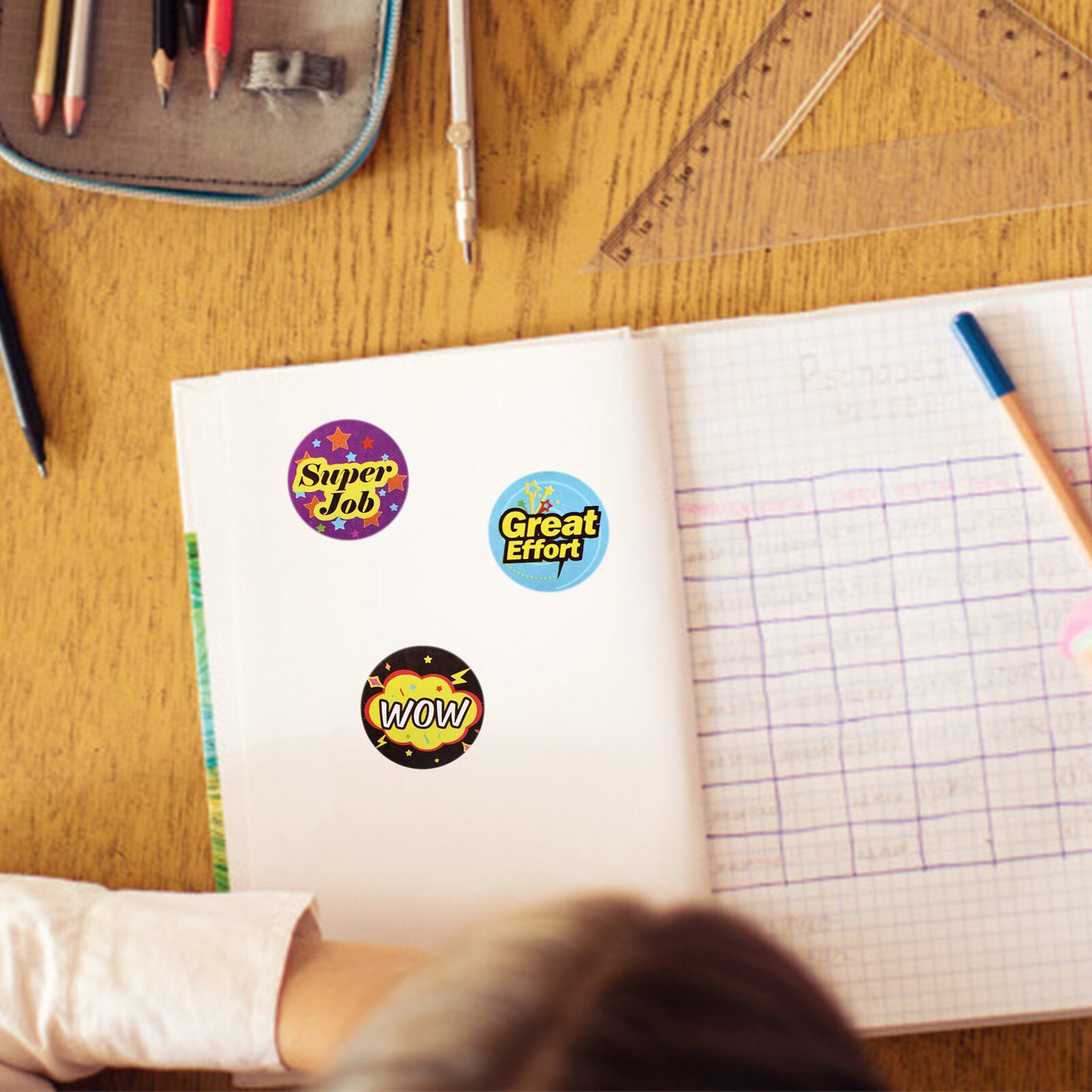 500PCS/Roll Teacher Reward Stickers Motivational 2... – Grandado