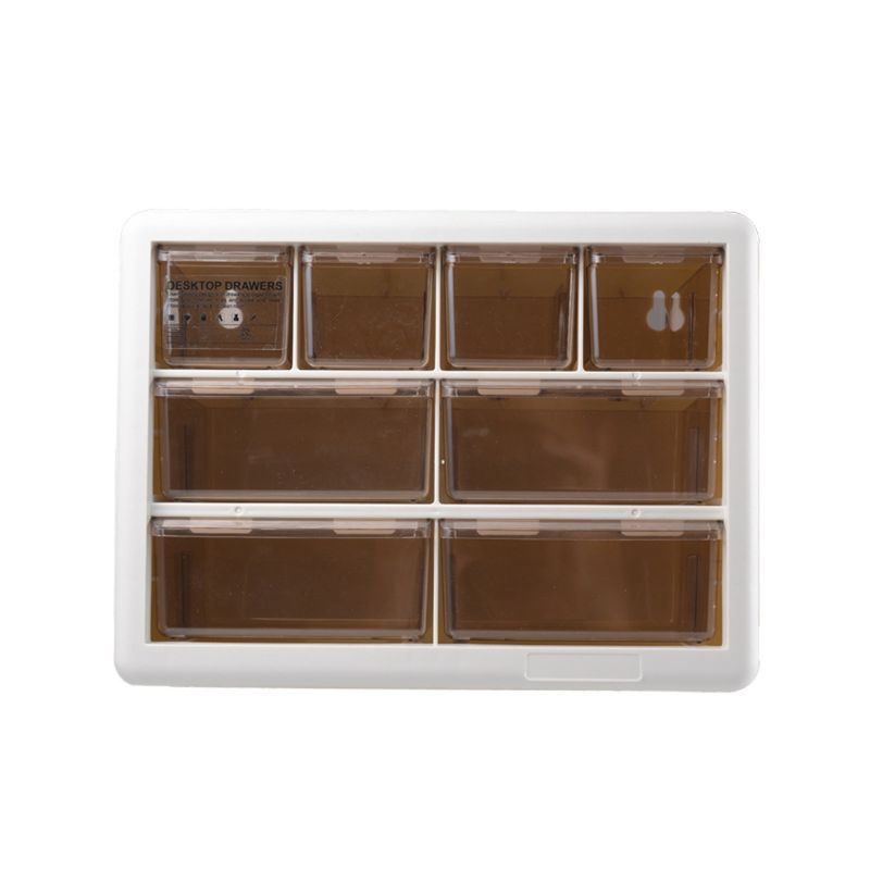 8 Grid Drawer Cabinet Jewelry Storage Box Organize... – Vicedeal