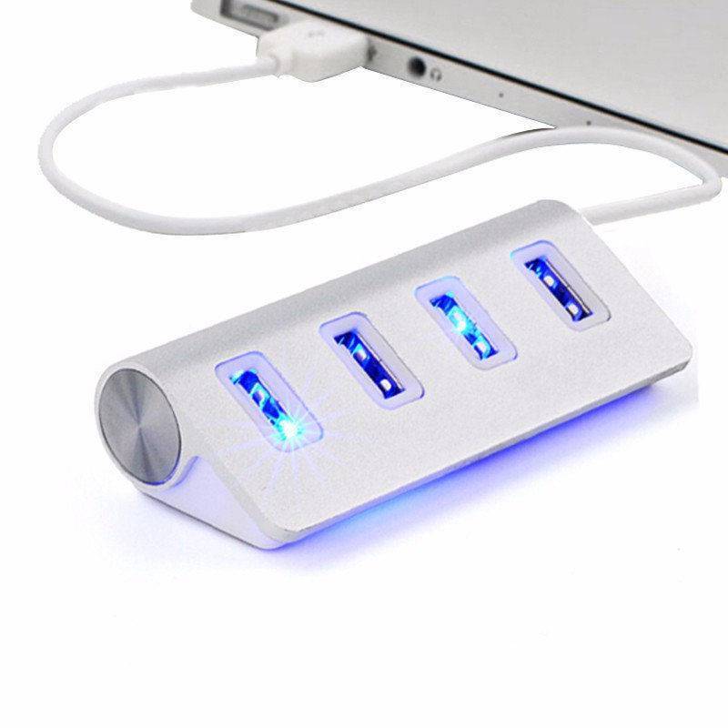 High Speed 4 Port Usb 2.0 Hub Powered Adapter Alum... – Vicedeal