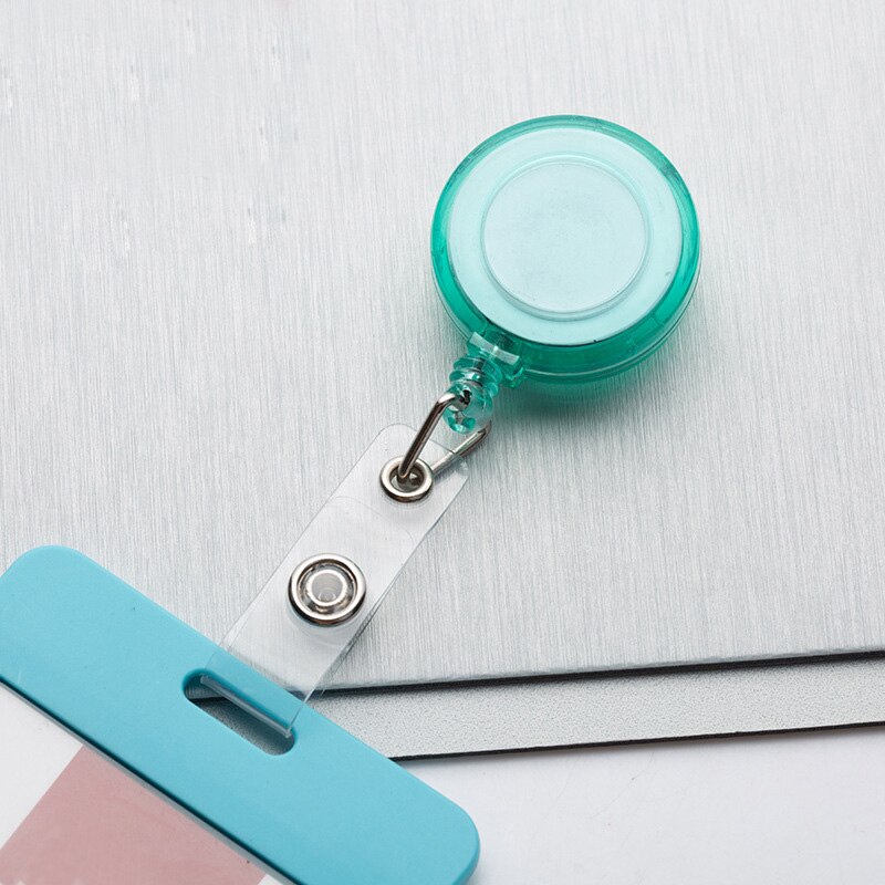 Retractable Badge Reel Solid Color Cute Students I... – Grandado