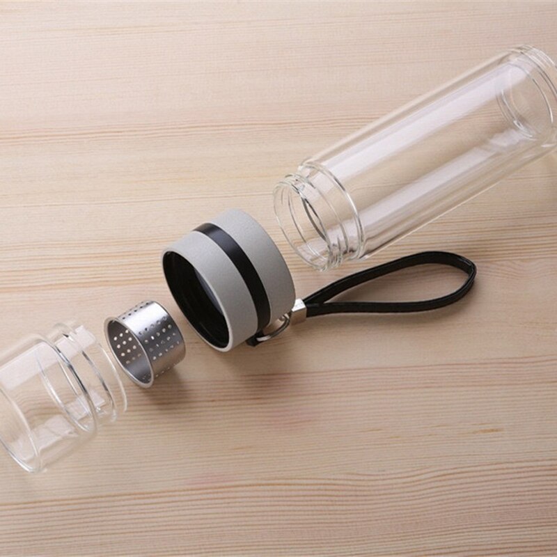 350Ml Travel Drinkware Portable Double Wall Glass ... – Grandado